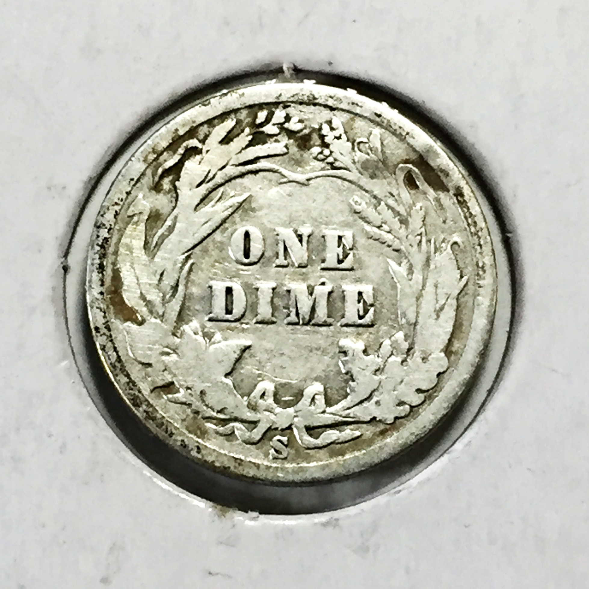 1905-S Silver Barber Dime | Property Room
