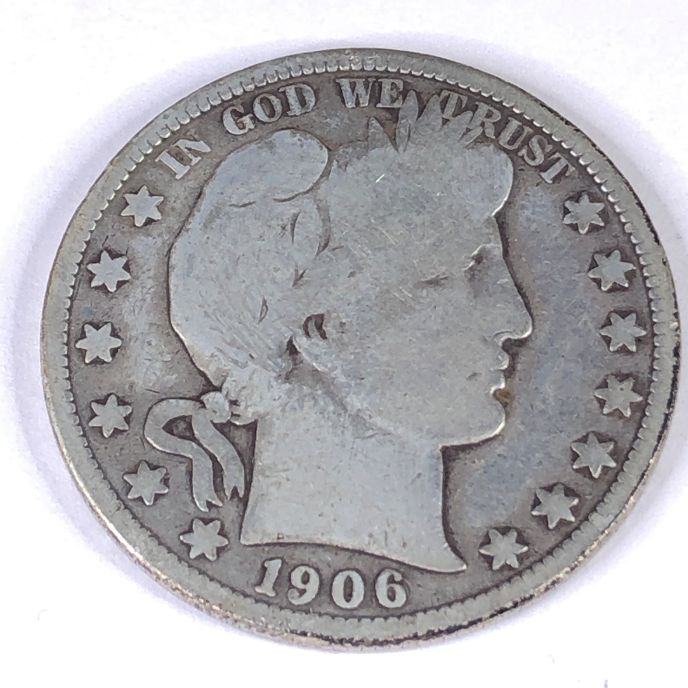 1906-S Silver Barber Half Dollar | Property Room
