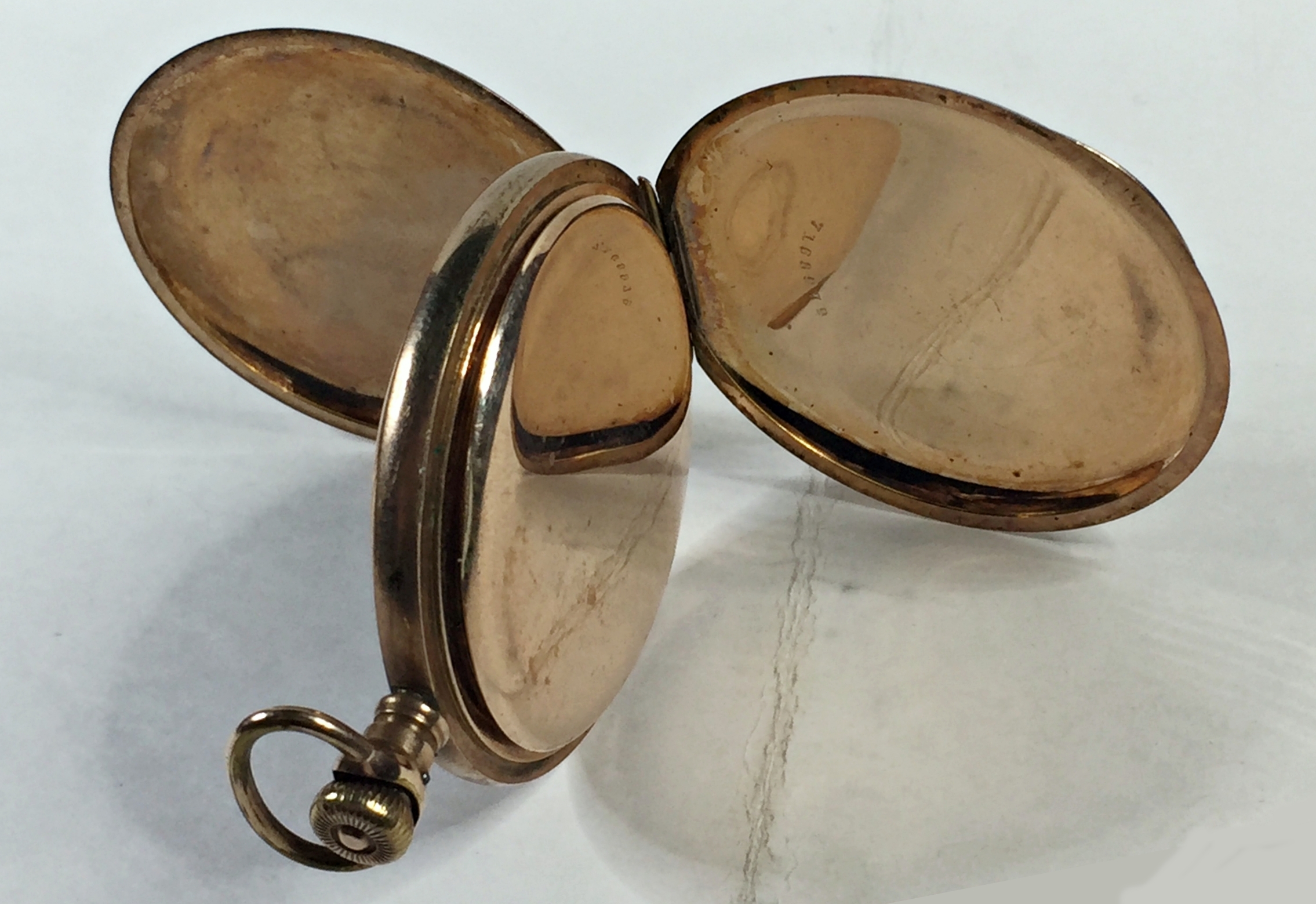 1907 Gold Filled Hamden Gen'l Stark Engraved Pocket Watch- 78 Grams ...