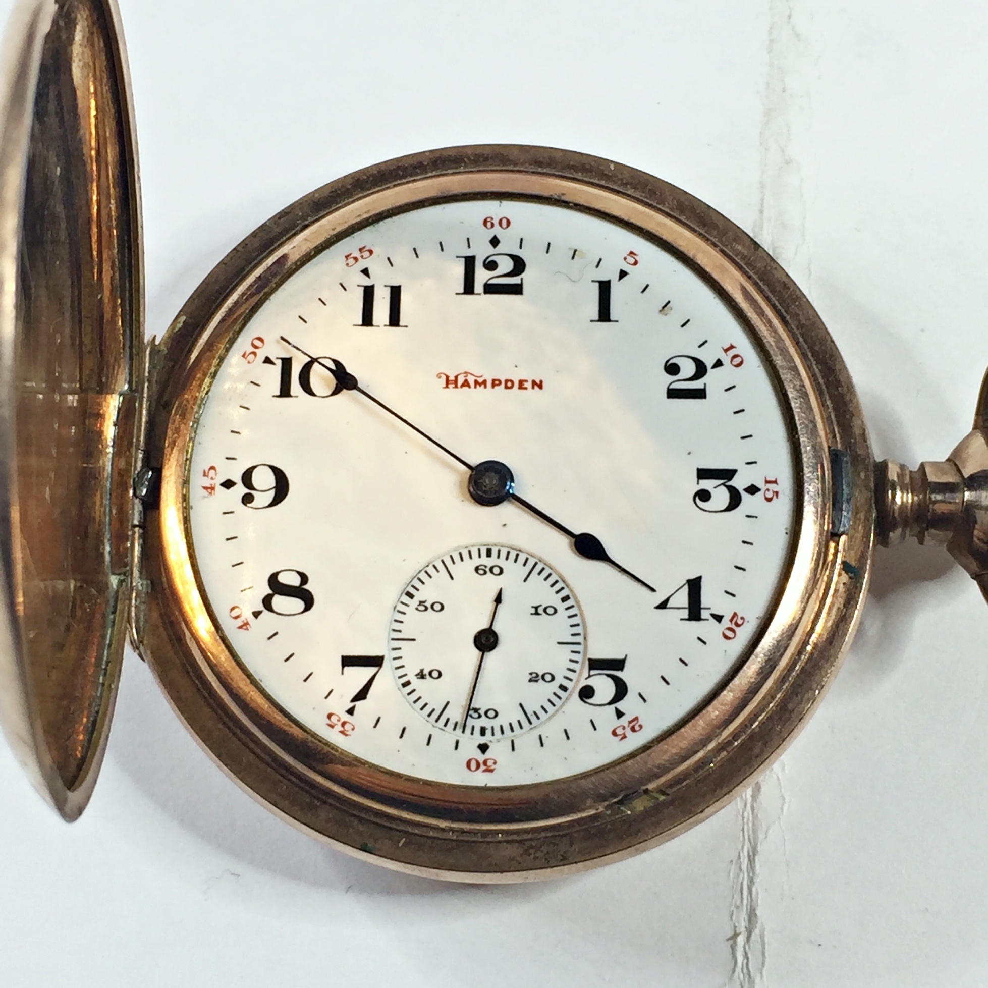 1907 Gold Filled Hamden Gen'l Stark Engraved Pocket Watch- 78 Grams ...