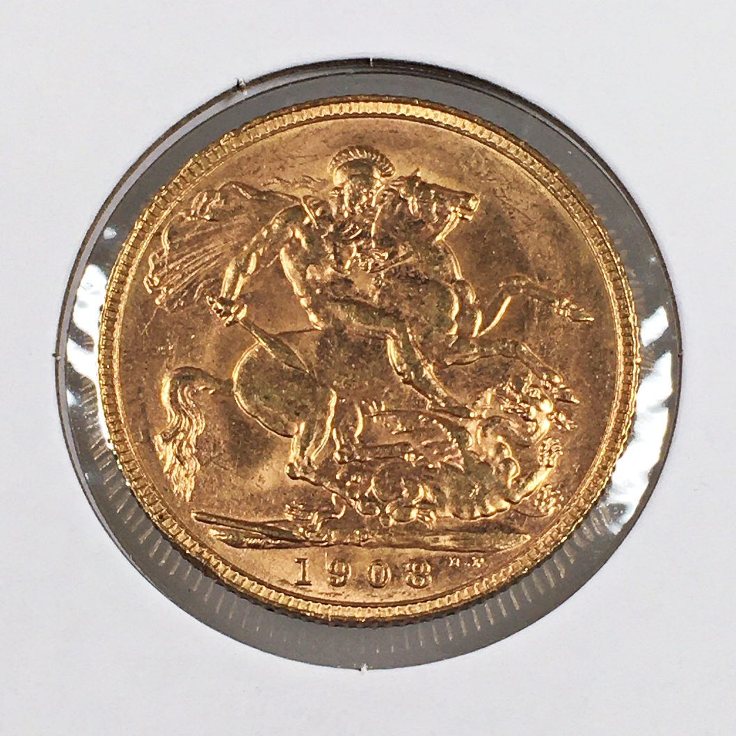 1908 Great Britain Gold Sovereign*AGW: .235*High Grade | Property Room