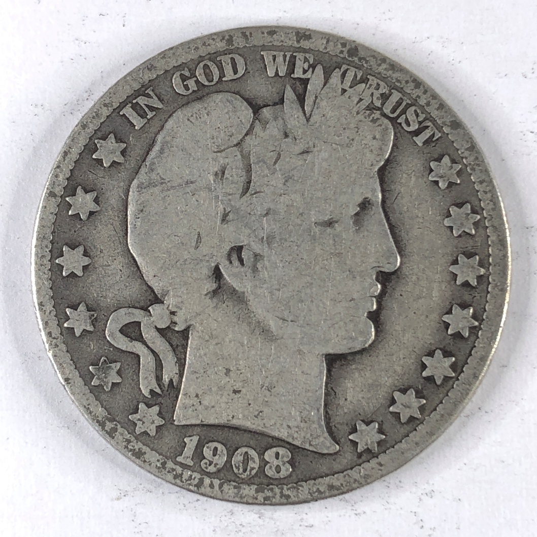 1908-O Silver Barber Half Dollar*Struck at New Orleans | Property Room