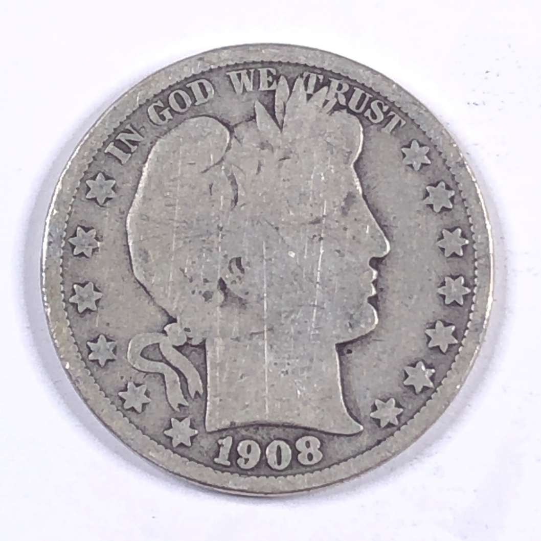 1908-O Silver Barber Half Dollar*Struck at New Orleans | Property Room
