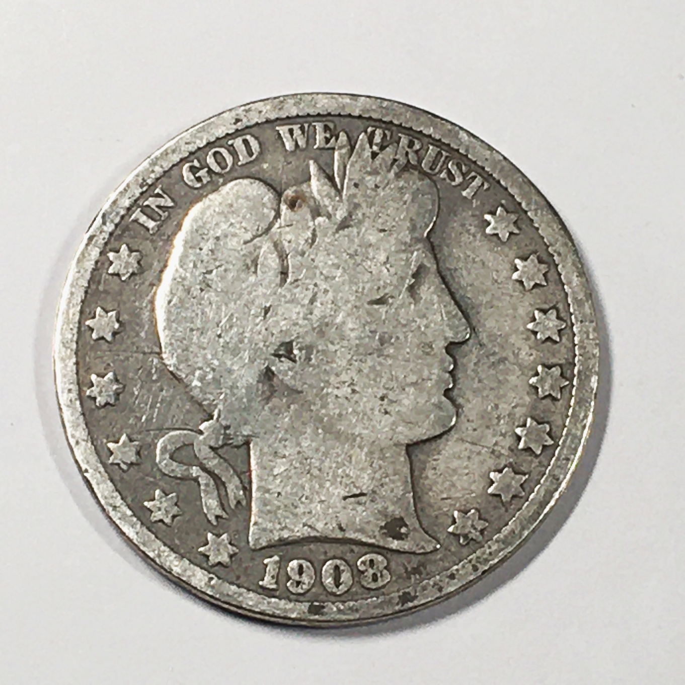 1908-O Silver Barber Half Dollar*Struck at New Orleans | Property Room