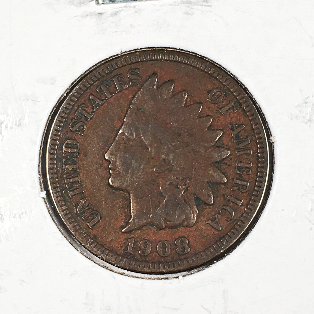 1908-S Indian Head Cent*LIBERTY Fully Visible | Property Room
