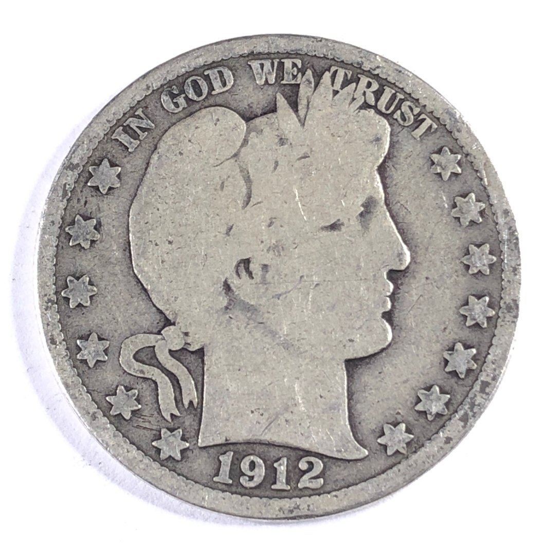 1912 Silver Barber Half Dollar | Property Room