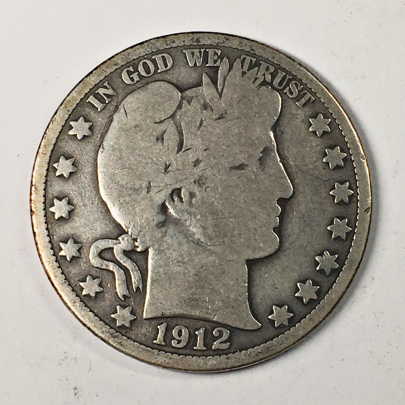1912 Silver Barber Half Dollar | Property Room