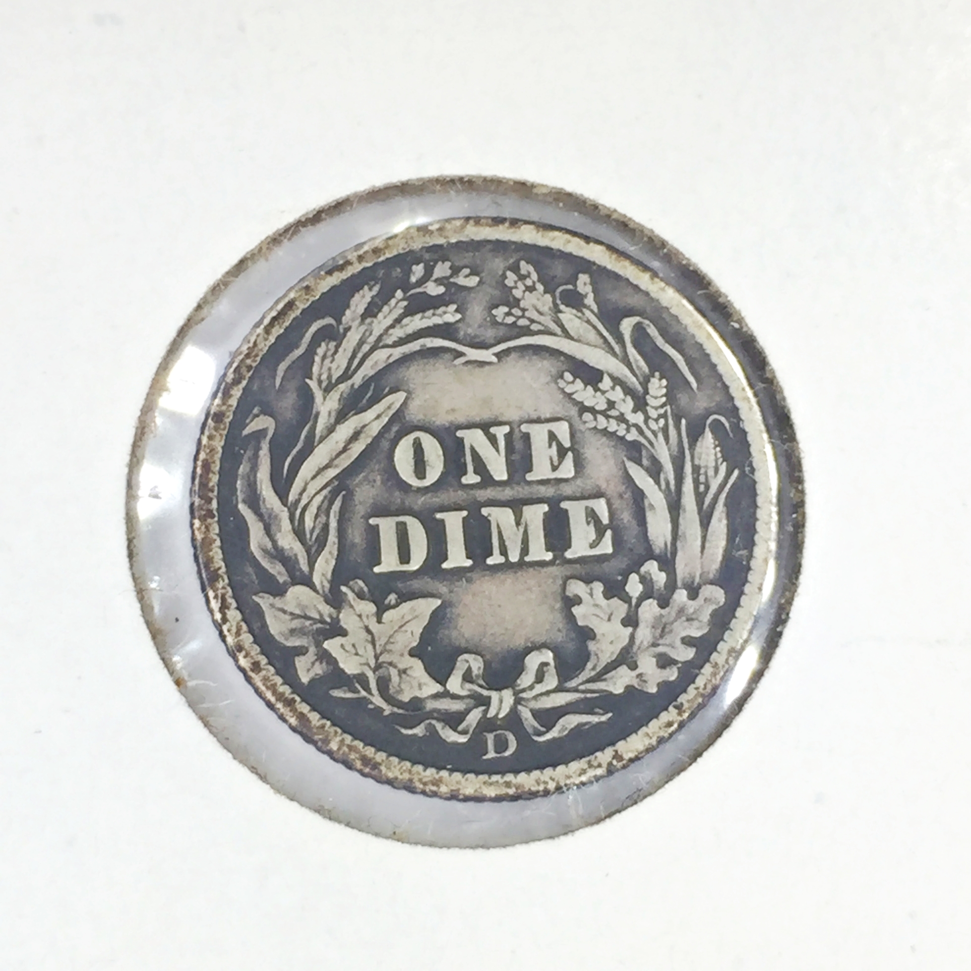 1912-D Barber Silver Dime - Nice Higher Grade w/Full LIBERTY | Property Room