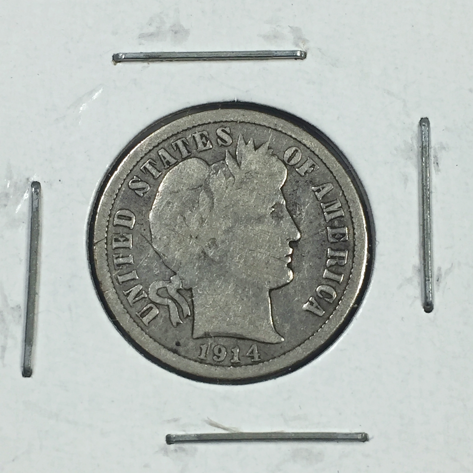 1914 Silver Barber Dime | Property Room