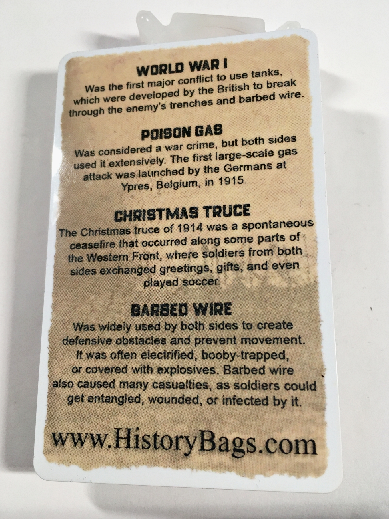 1914-1918 World War I*Authentic Piece of Battlefield Barbed Wire*On ...