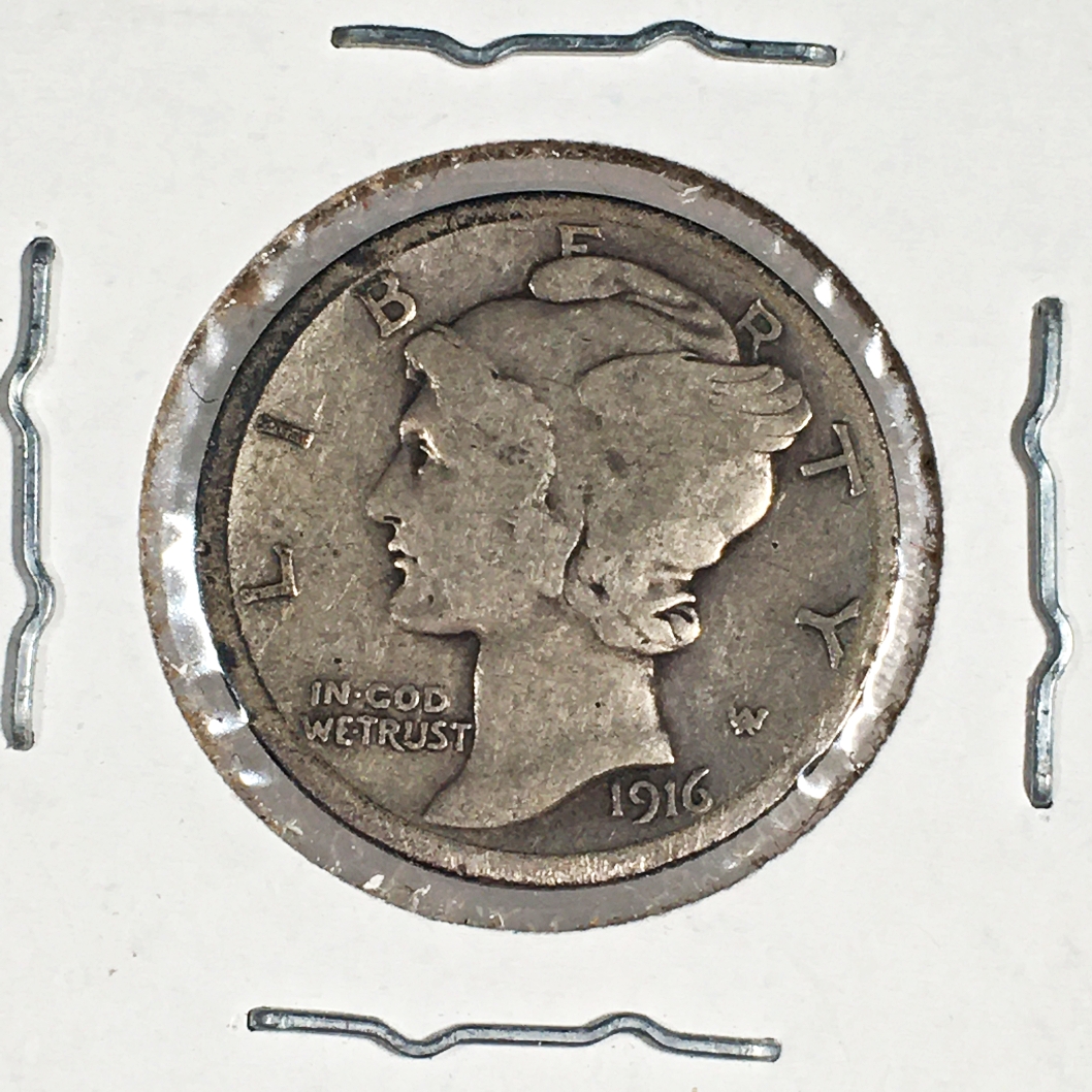 1916 Silver Mercury Head Dime*First Year of Issue | Property Room