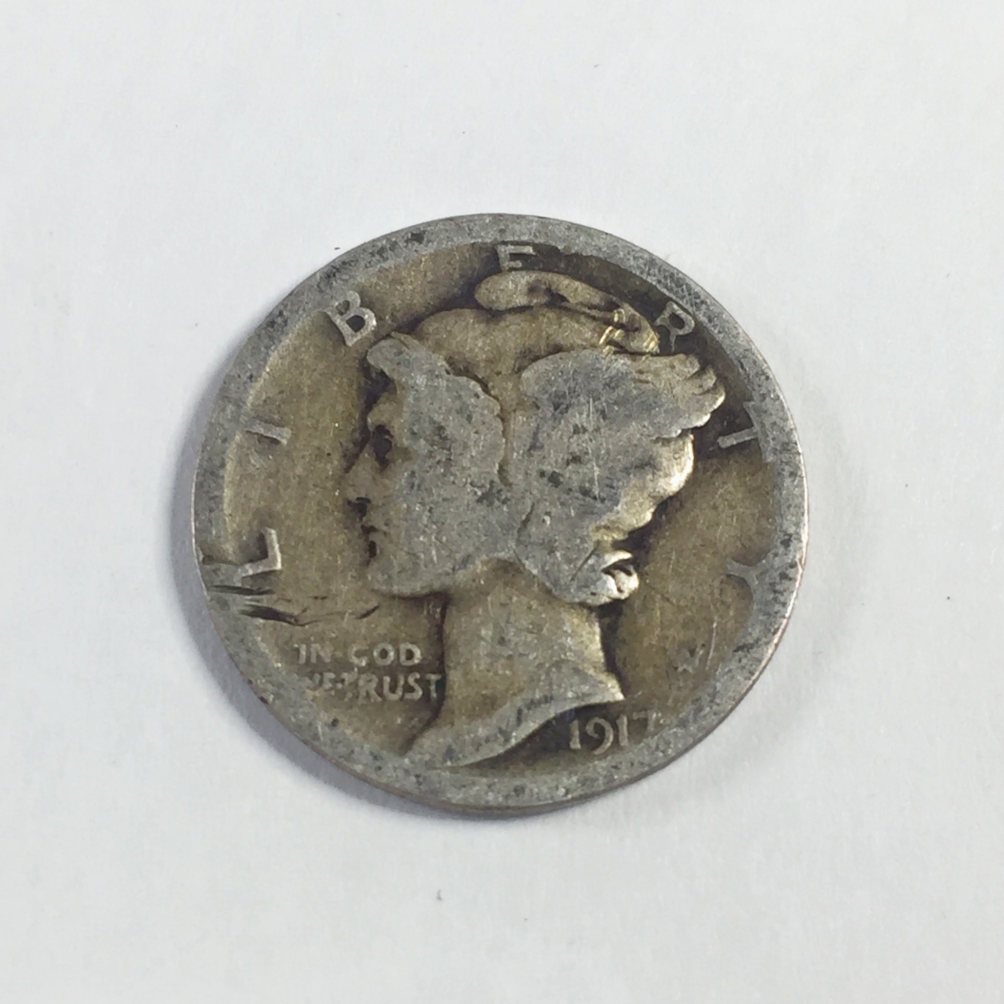 1917 Silver Mercury Head Dime | Property Room