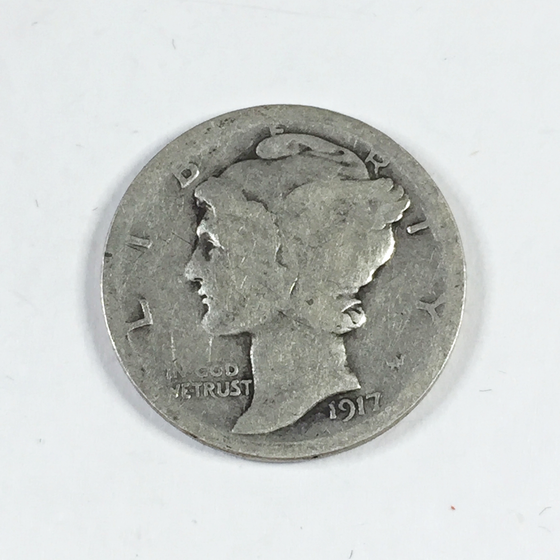 1917 Silver Mercury Head Dime | Property Room