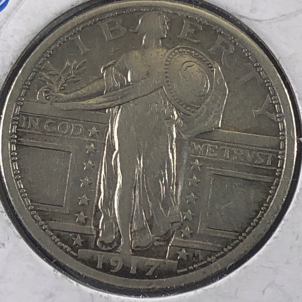 1917 Type I Silver Standing Liberty Quarter | Property Room