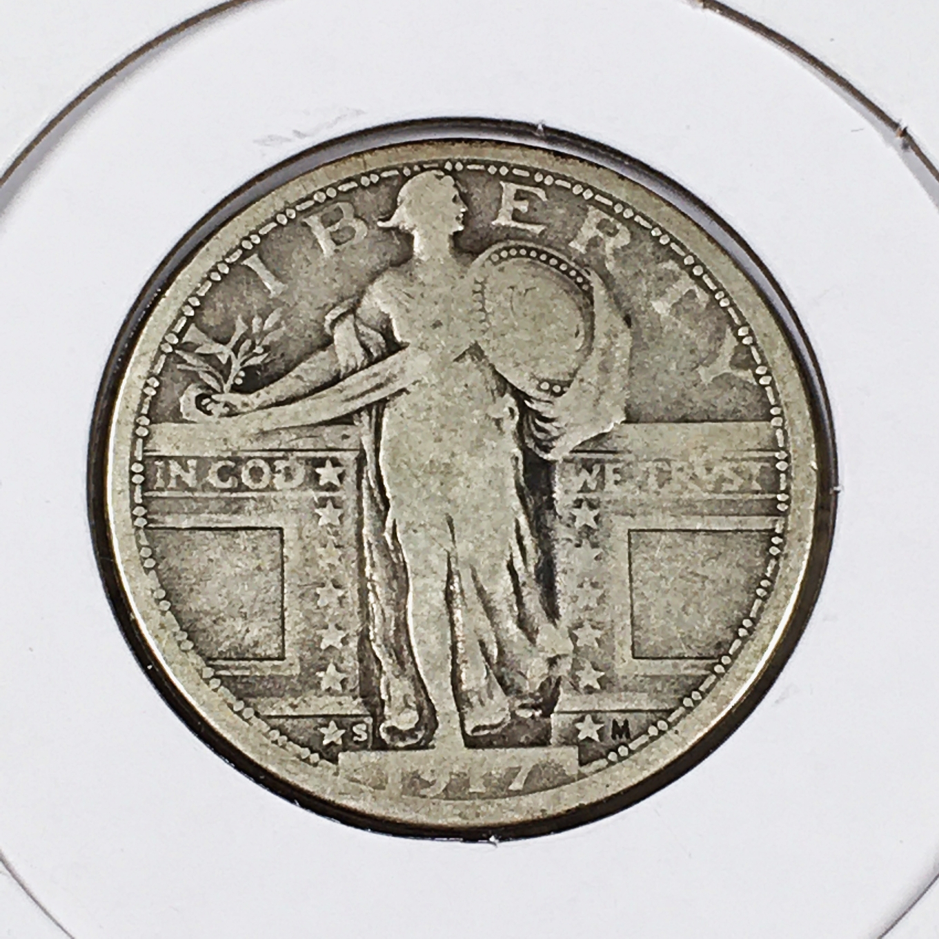 1917-S (type I) Silver Standing Liberty Quarter | Property Room