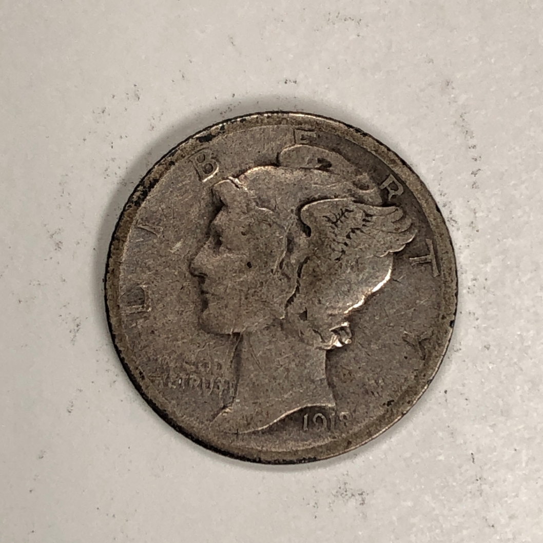1918 Silver Mercury Dime *Complete your Set | Property Room