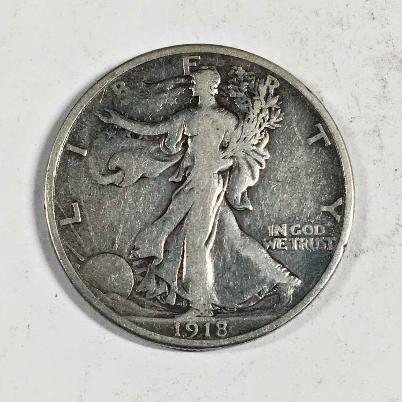 1918 Silver Walking Liberty Half Dollar | Property Room