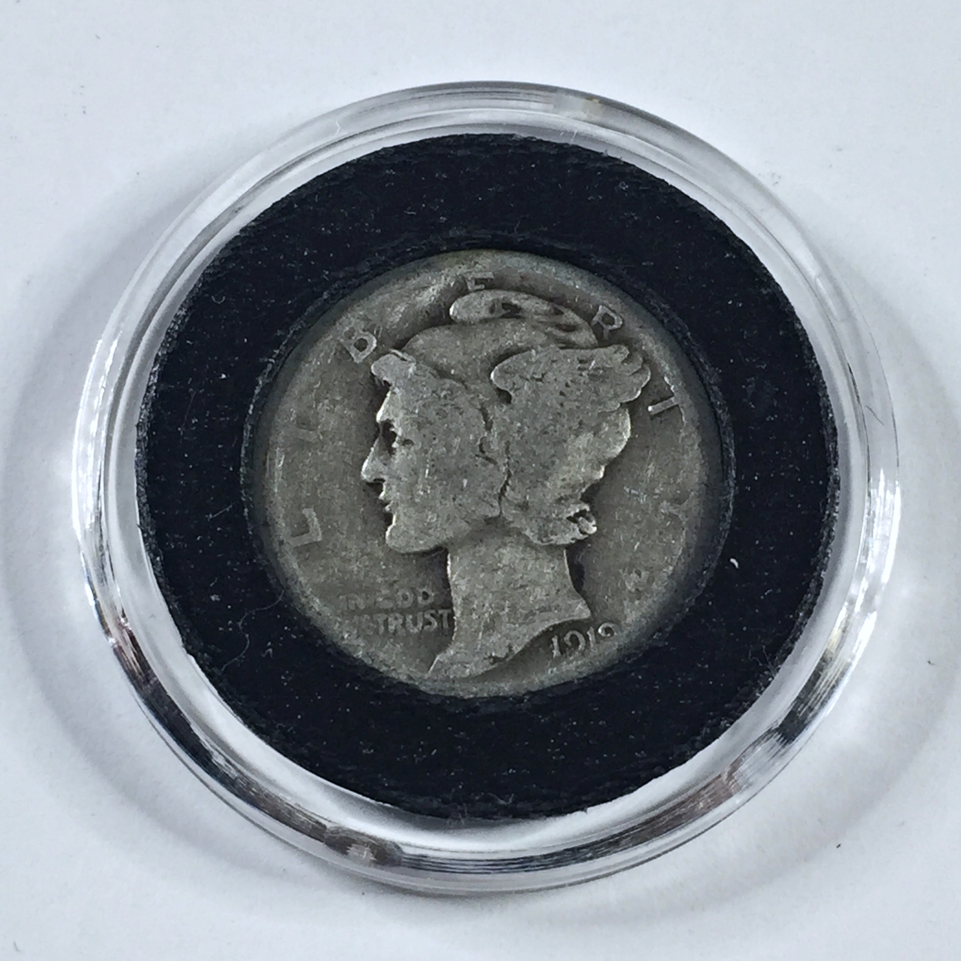1919 Silver Mercury Head Dime*In Protective Capsule | Property Room