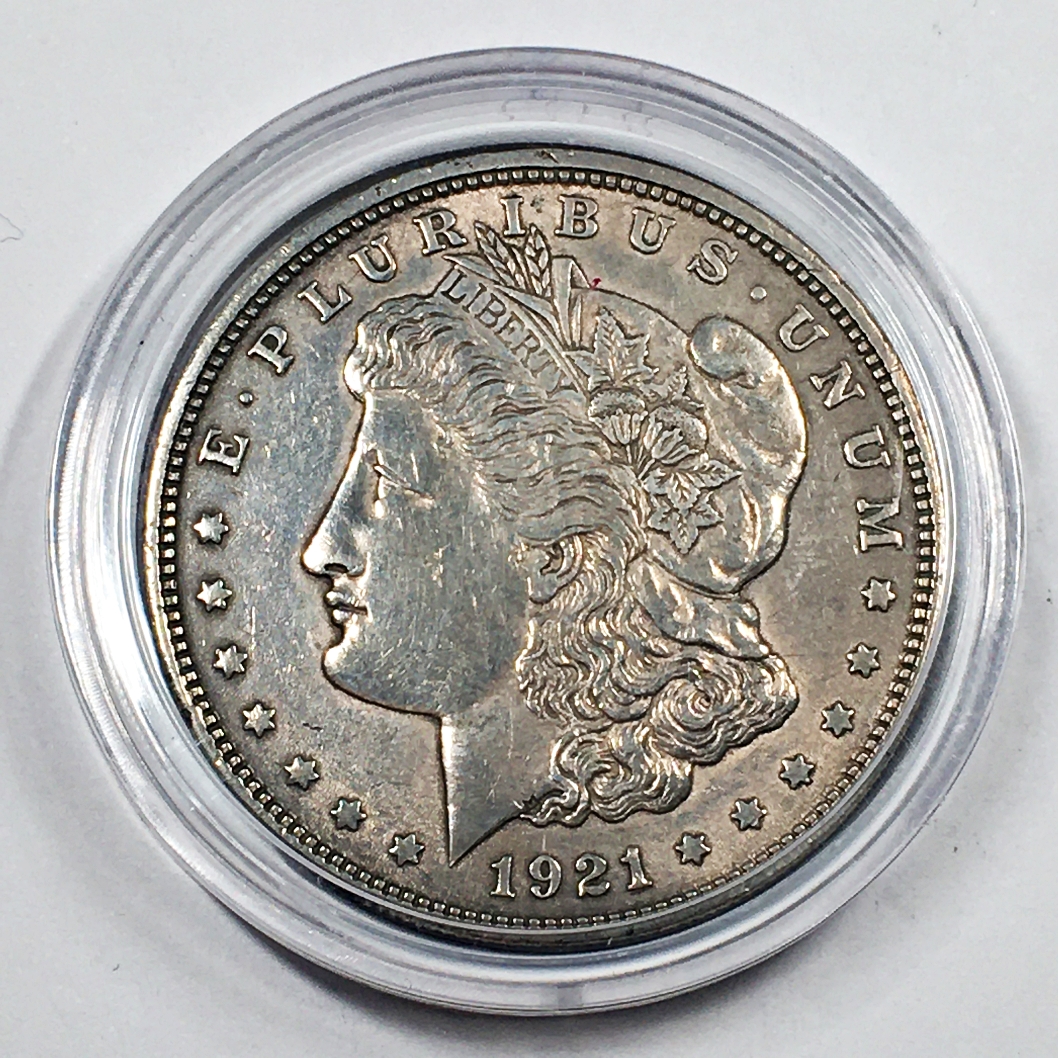 1921 American Silver Morgan Dollar w/ Capsule | Property Room