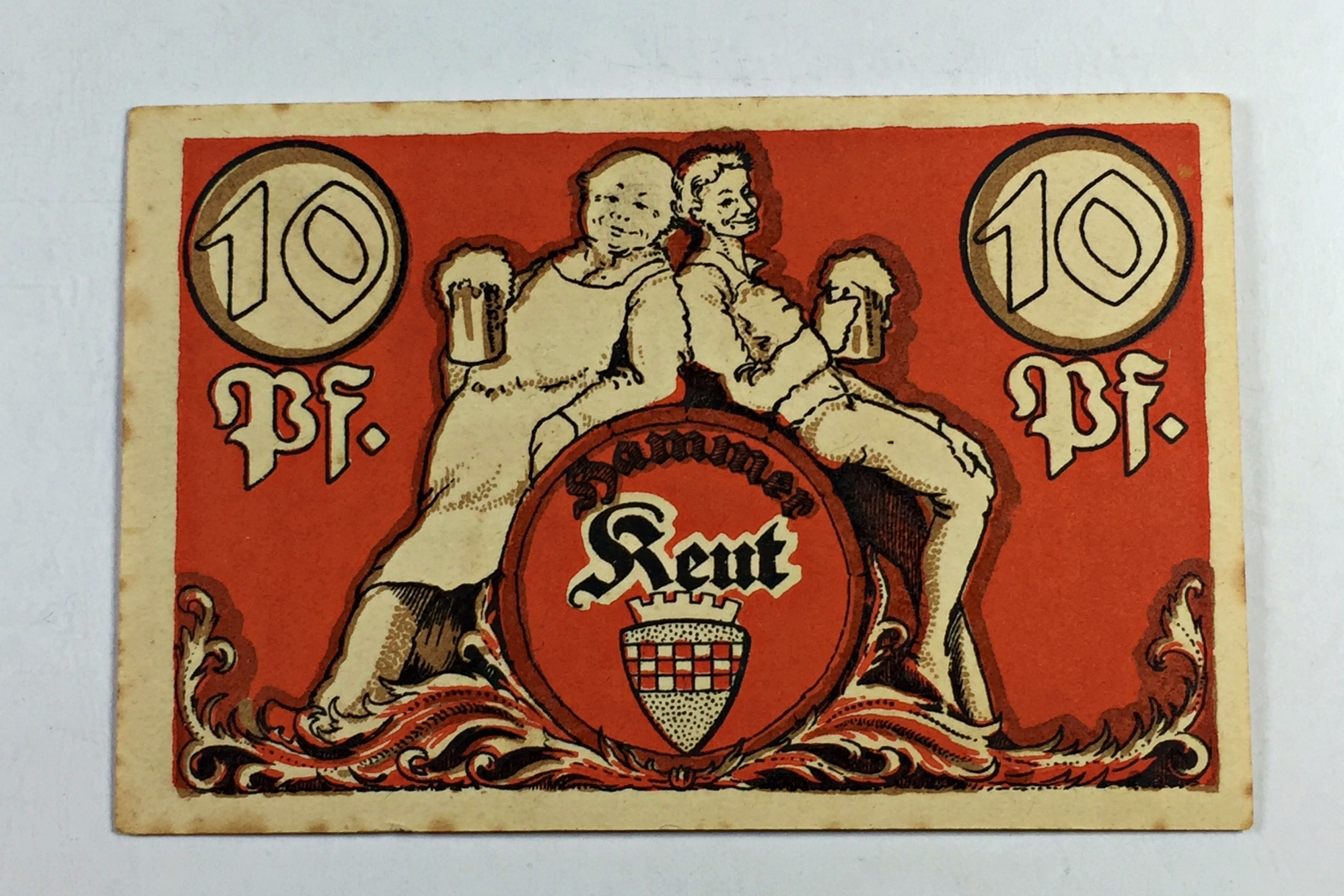 1921 Germany 10 Pfennig Notgeld Crisp Note | Property Room