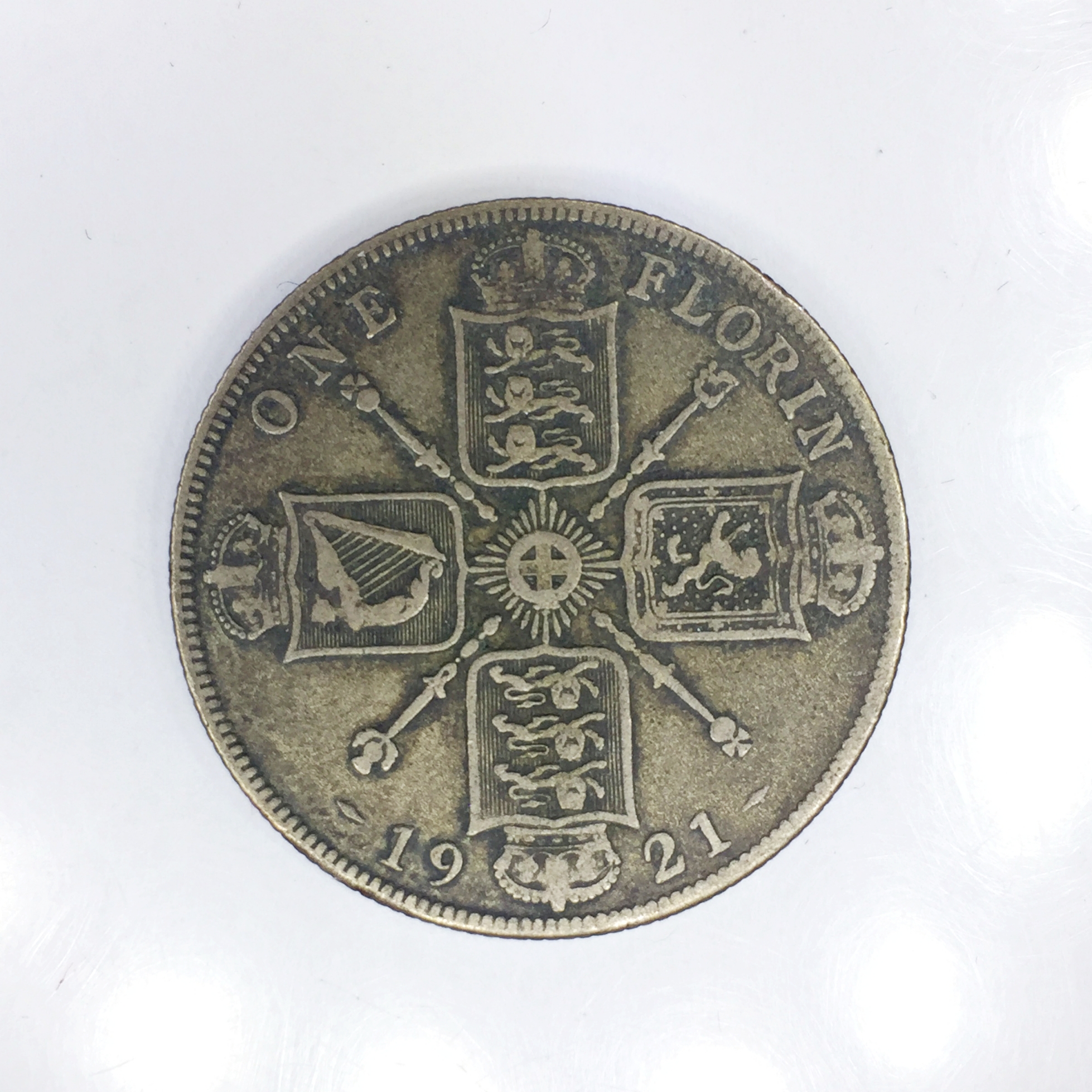 1921 Great Britain Silver Florin | Property Room
