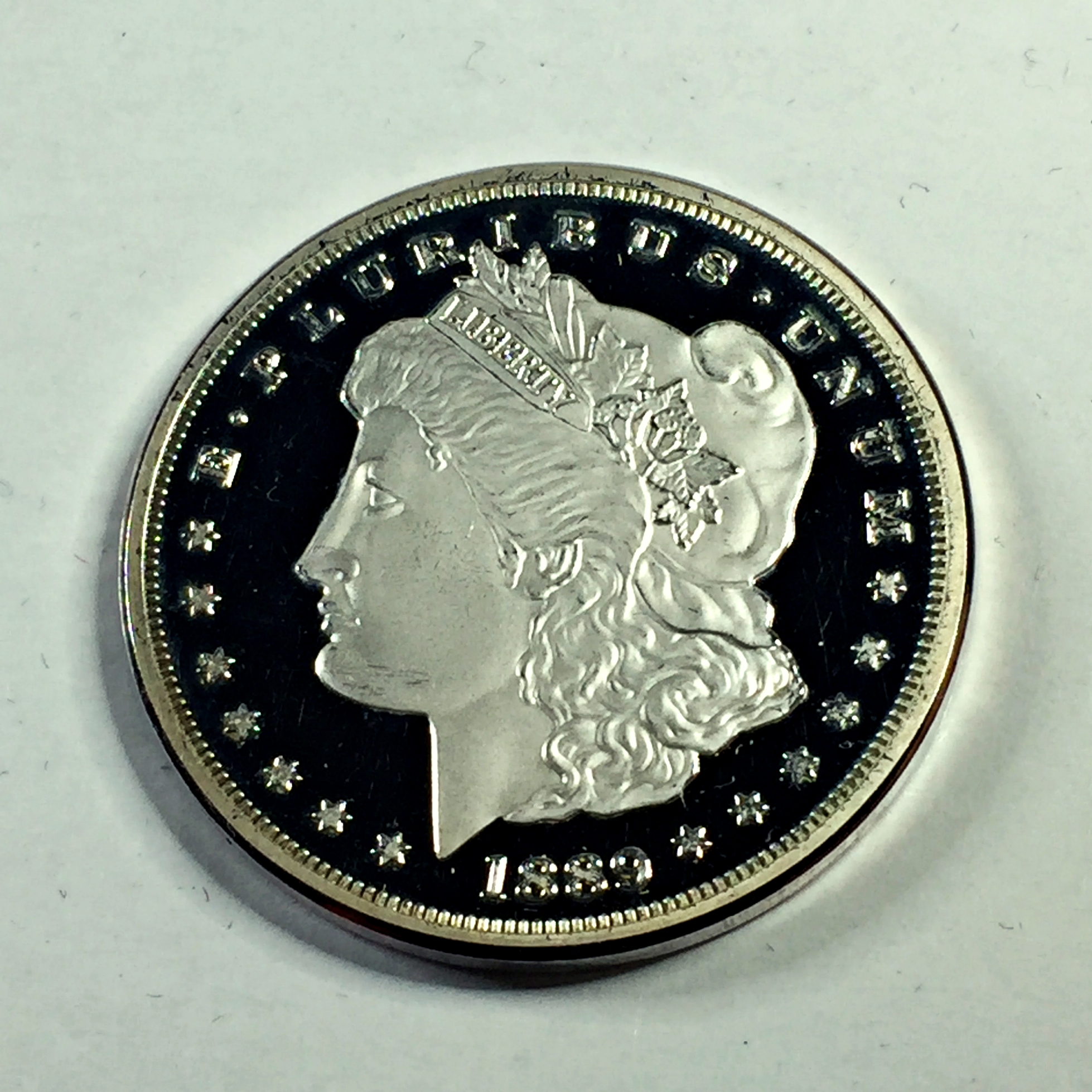 1921 Silver Layered Peace Dollar Tribute Proof | Property Room