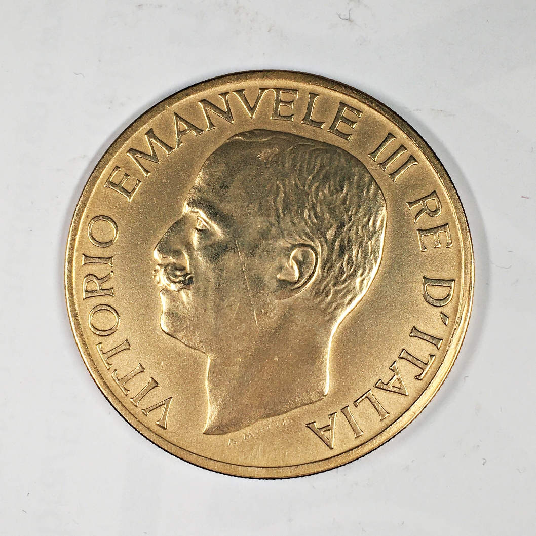 1923 Italy 100 Lire Gold Coin*AGW 0.9334*High Grade | Property Room