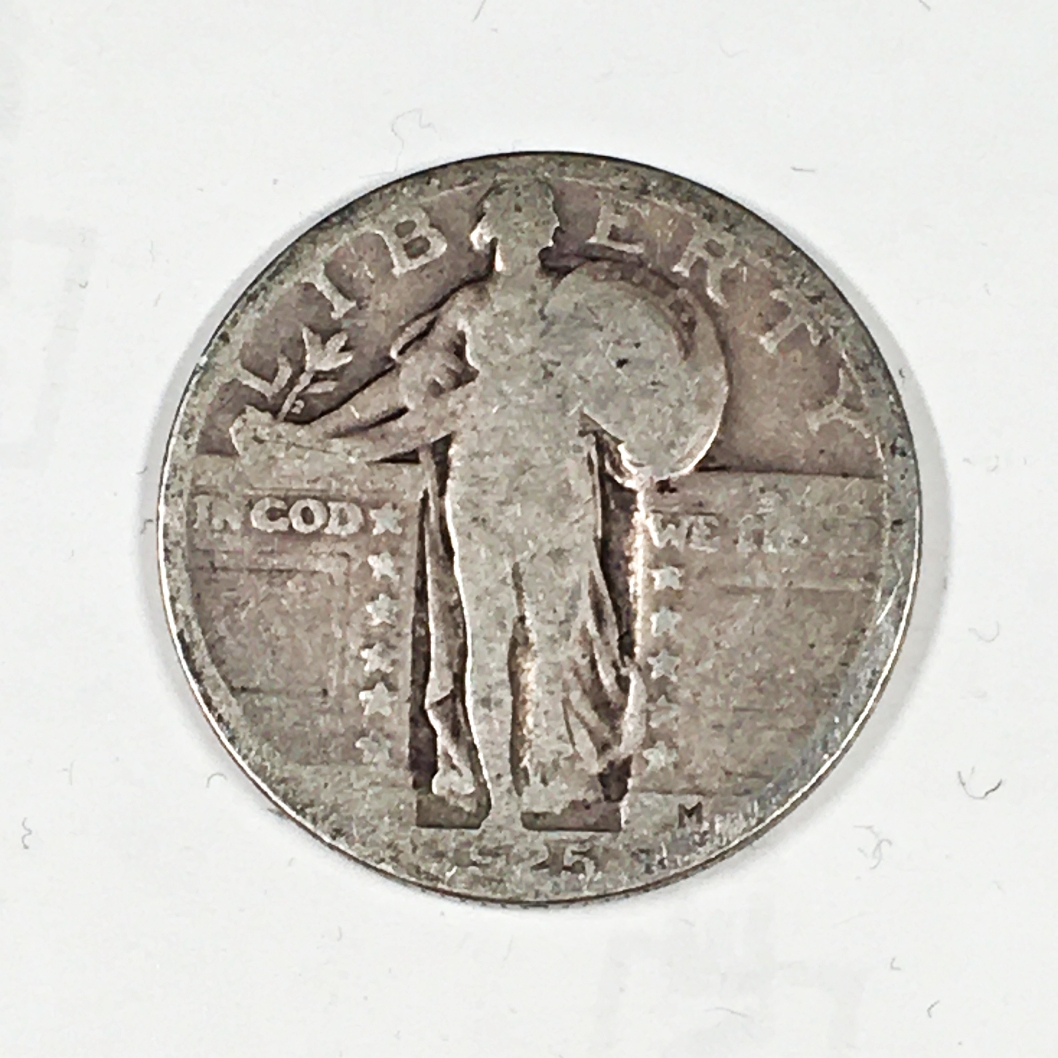 1925 Silver Standing Liberty Quarter | Property Room