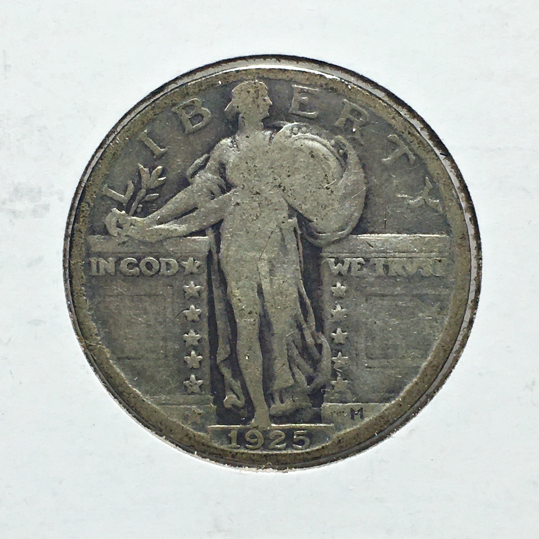 1925 Silver Standing Liberty Quarter | Property Room