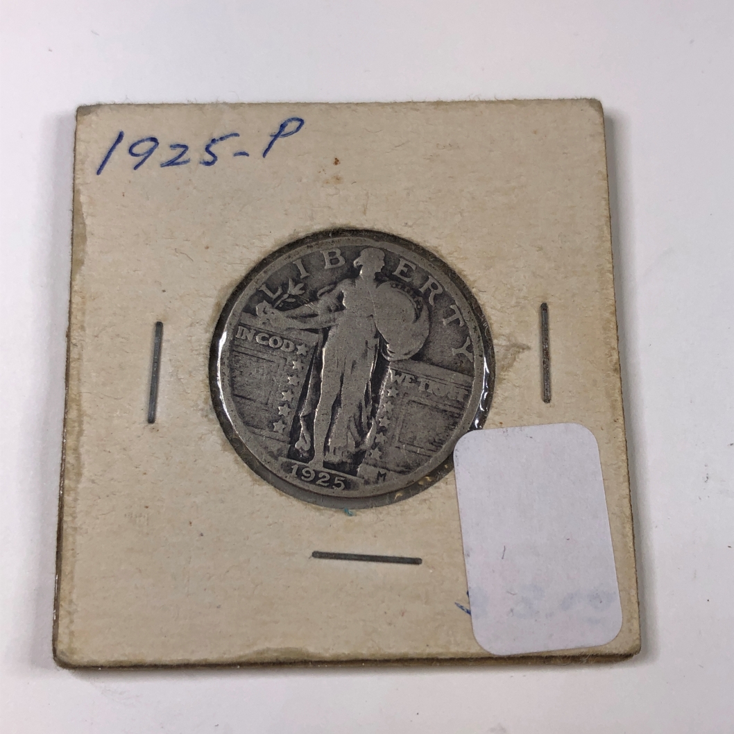 1925 Standing Liberty Silver Quarter *Original Type Coin | Property Room
