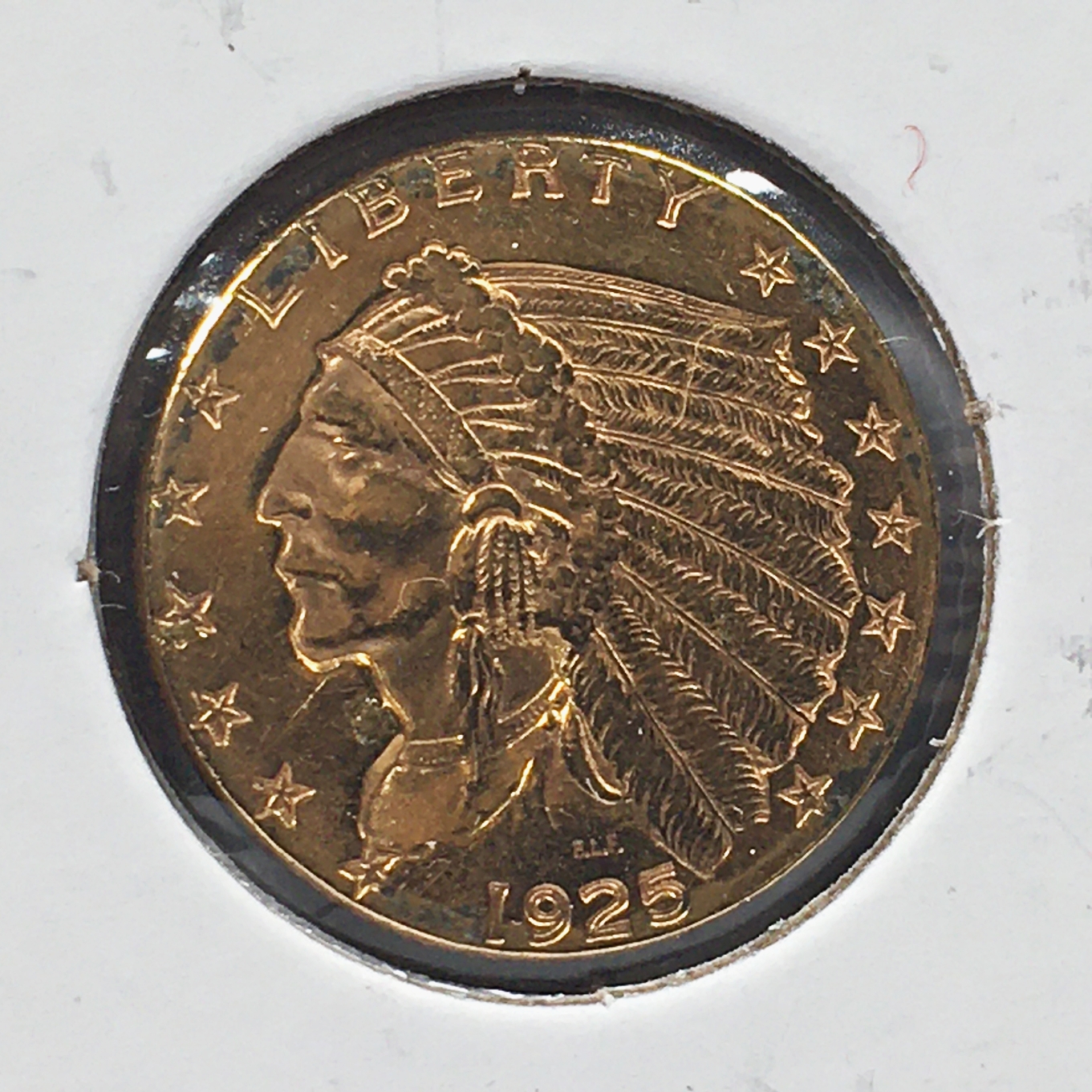 1925-D $2-1/2 Gold Indian Quarter Eagle | Property Room