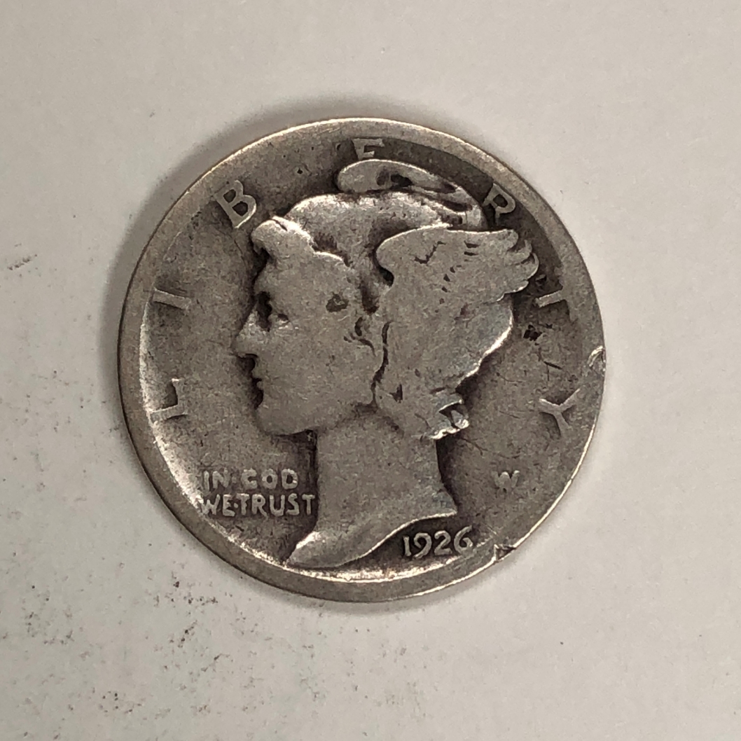 1926 Silver Mercury Dime *Complete your Set | Property Room