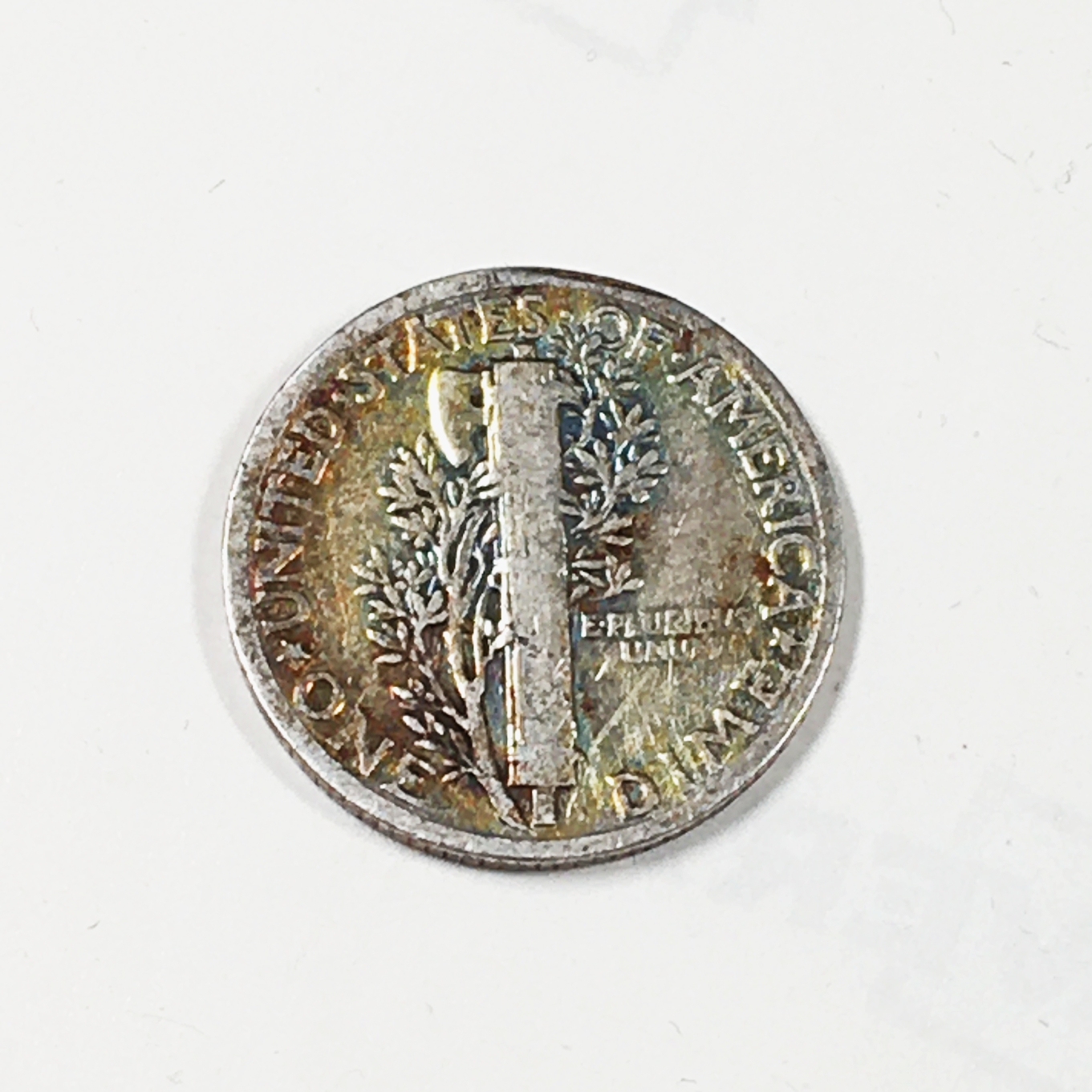 1926 Silver Mercury Dime*Rainbow Tone | Property Room