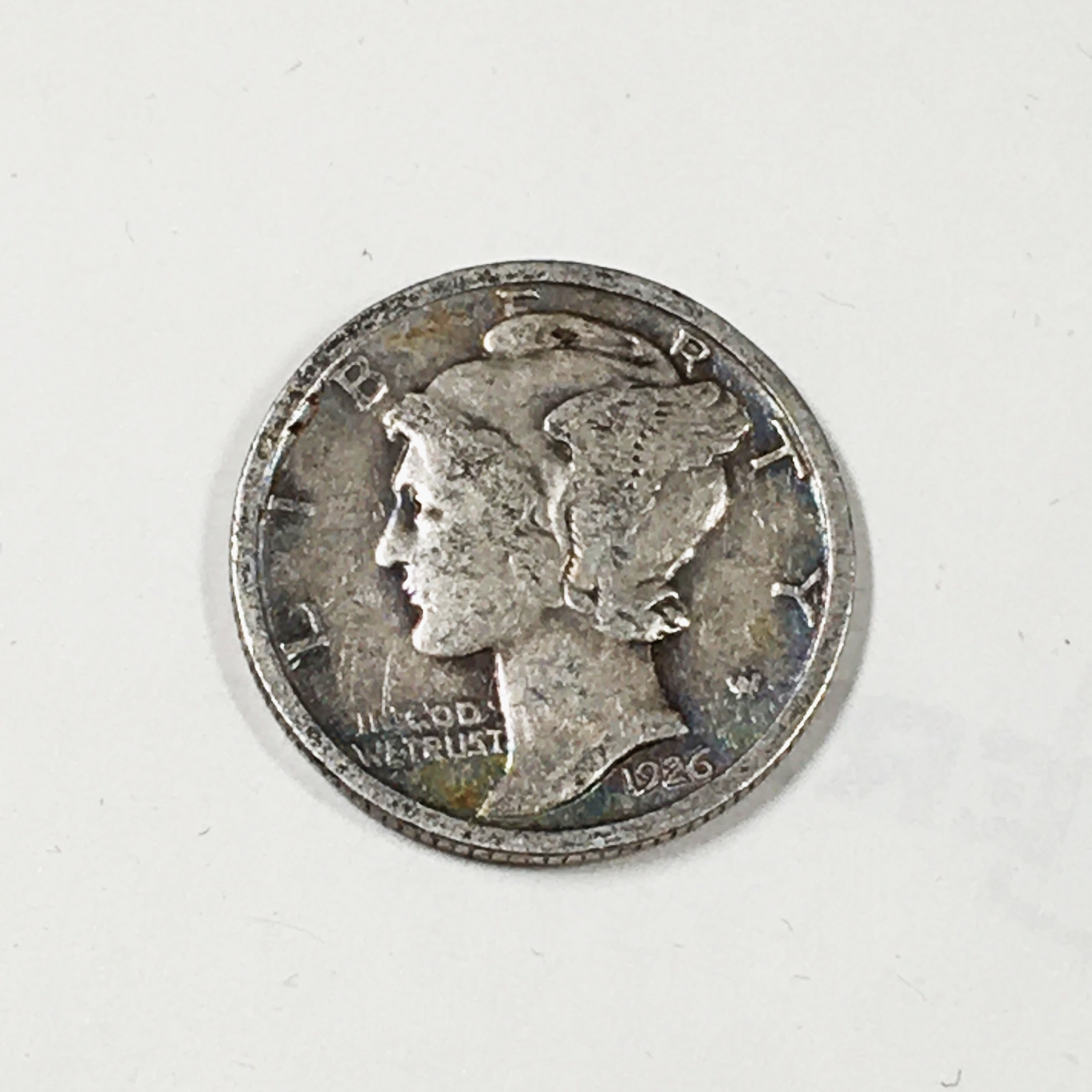 1926 Silver Mercury Dime*Rainbow Tone | Property Room