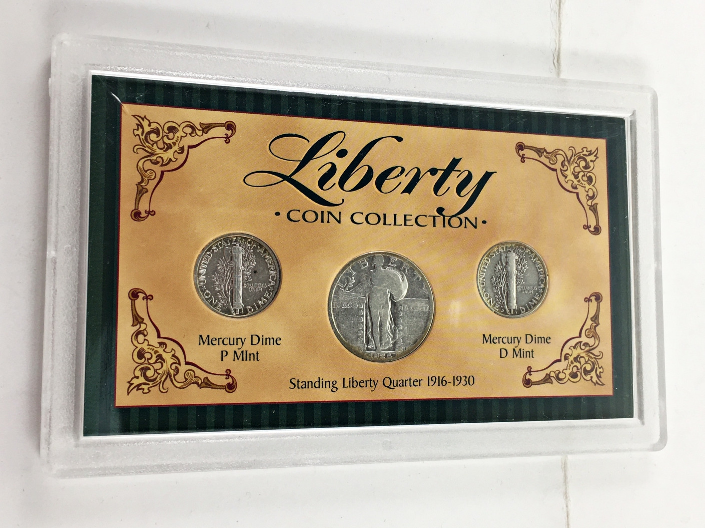 1926 Silver Standing Liberty Quarter, 1942 and 1943-D Silver Mercury ...