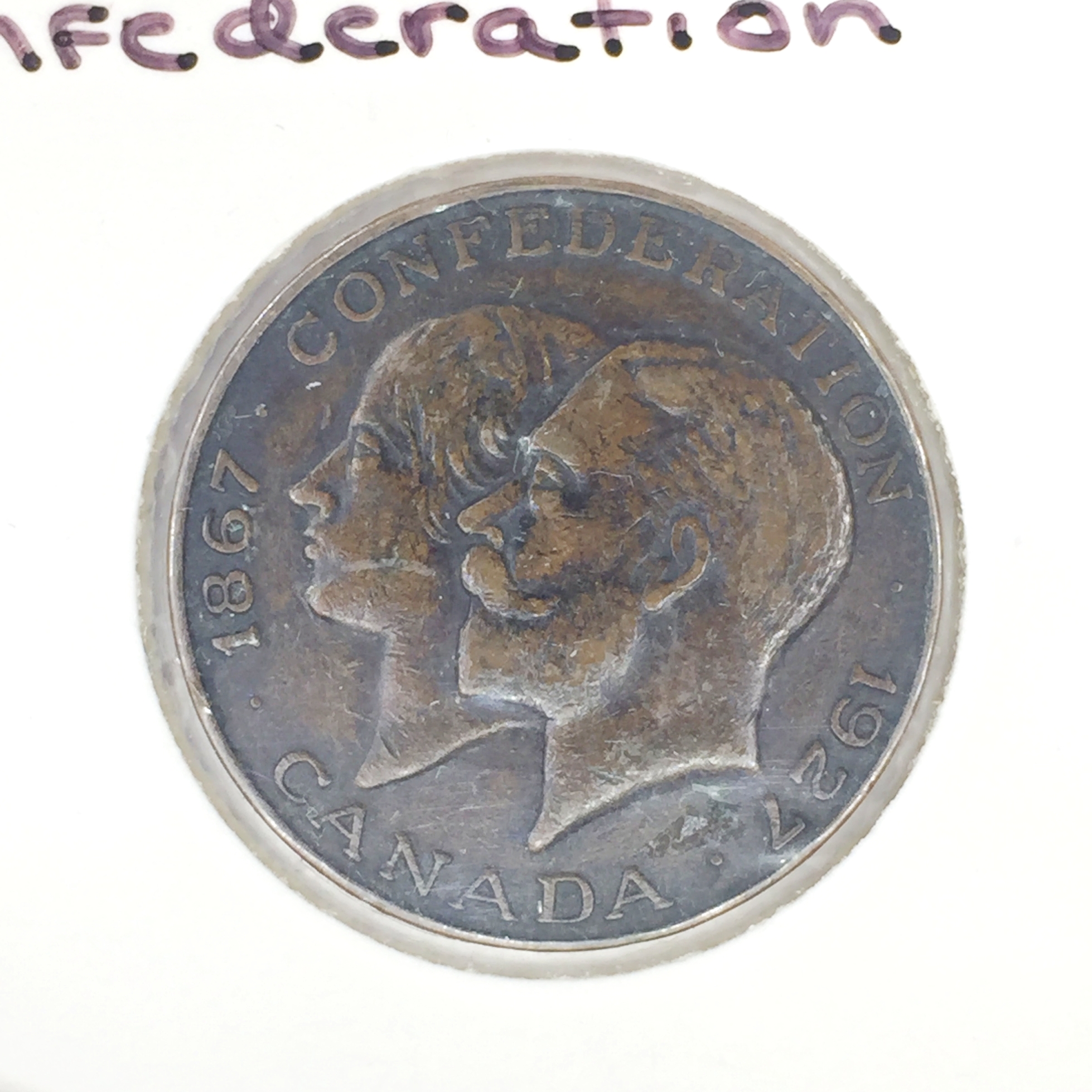 1927 Canada Confederation 60th Anniversary King George V Commemorative ...