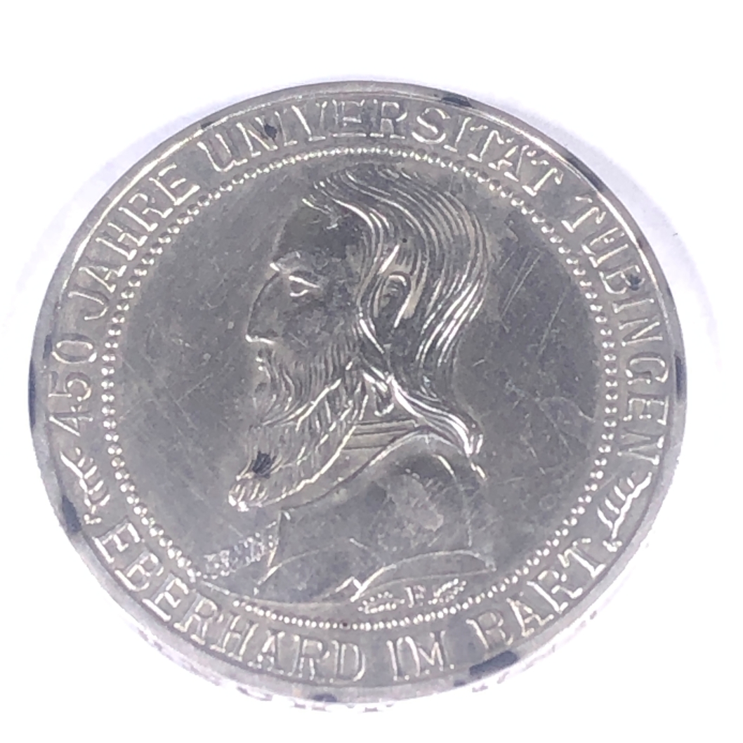 RARE 1927F Germany SILVER 3 Reichsmark*450th Anniversary of the ...