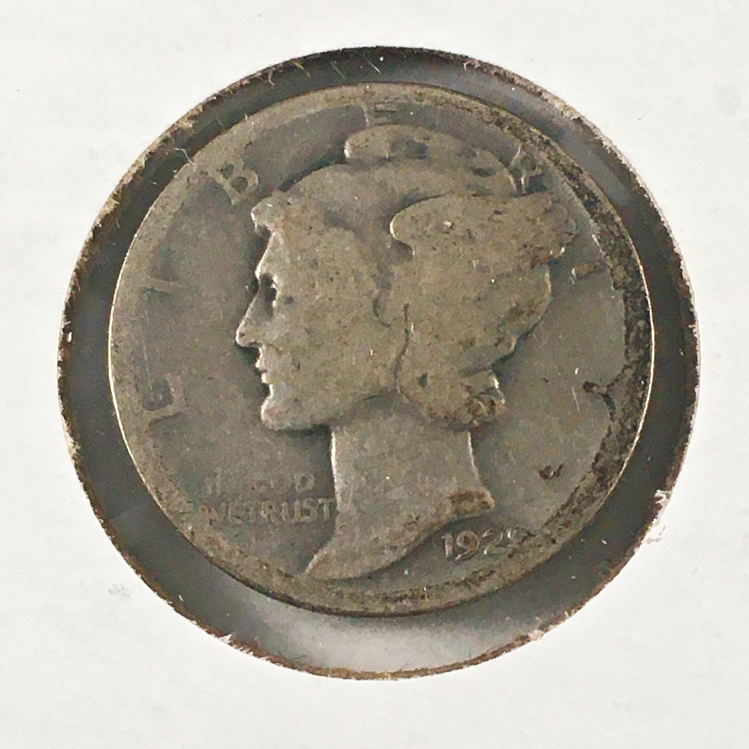 1929 Silver Mercury Head Dime | Property Room