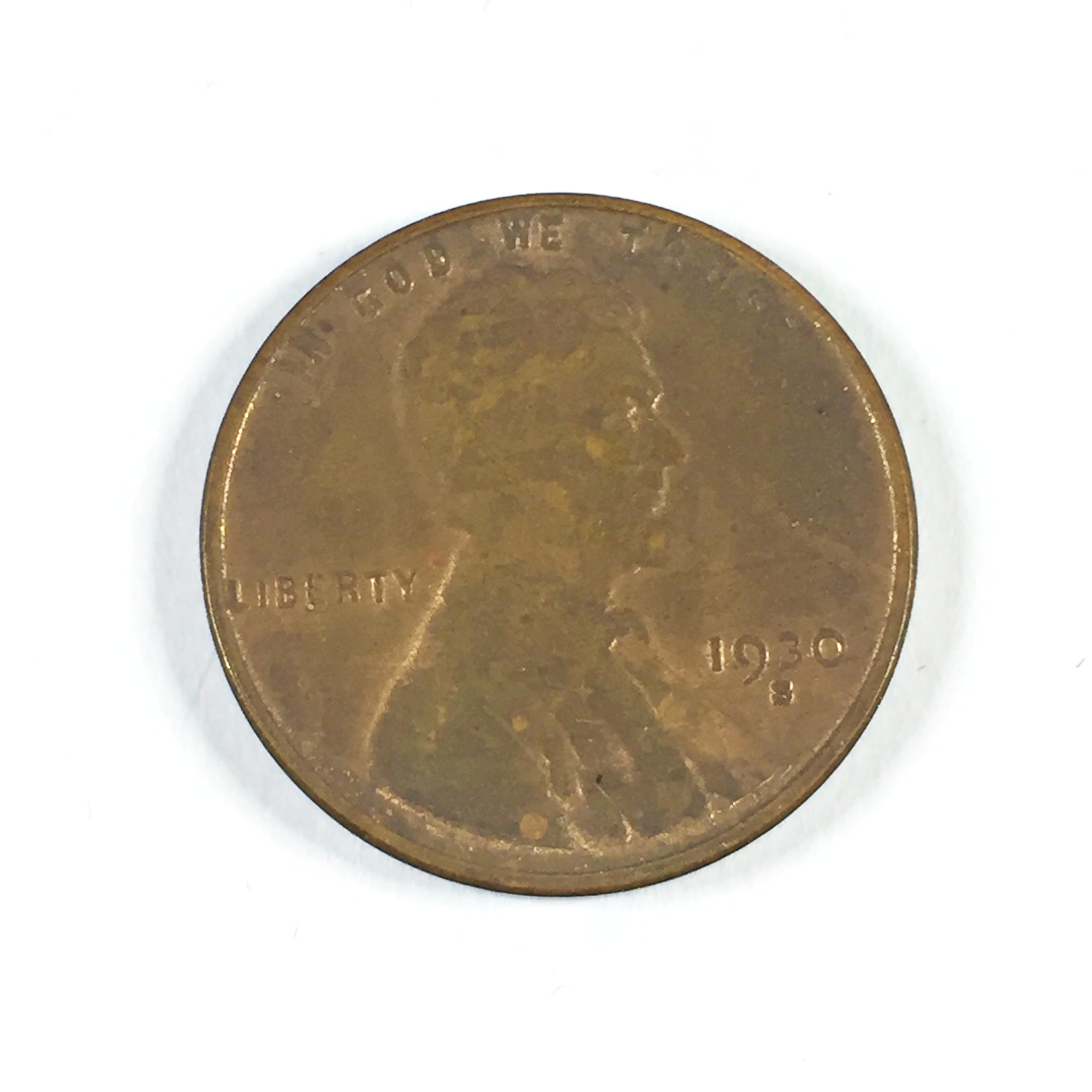 1930-S Lincoln Head Wheat Cent | Property Room