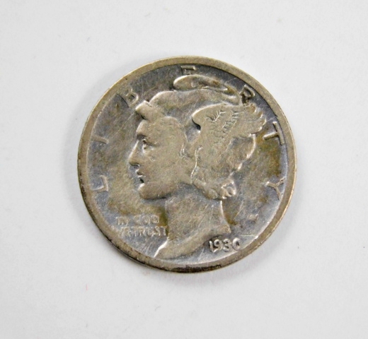 1930-S Silver Mercury Head Dime | Property Room