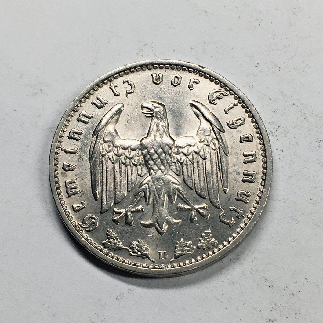 1933 German Empire 3rd Empire 1 Reichsmark | Property Room
