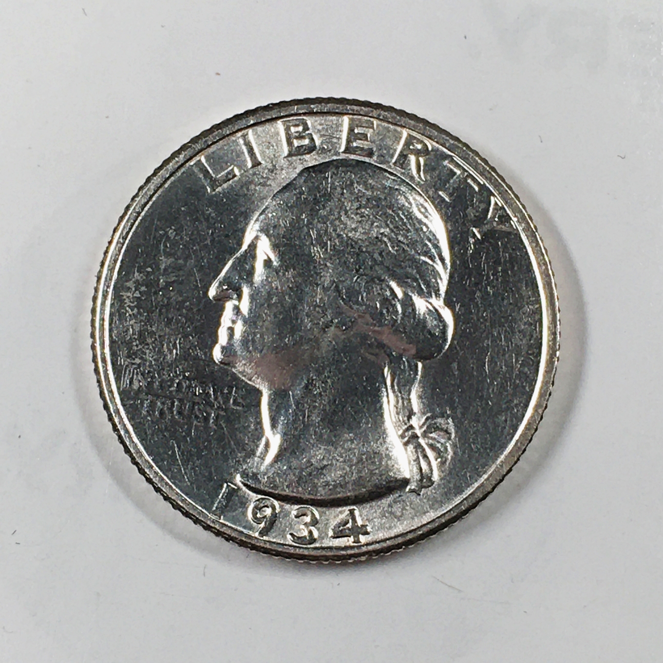 1934 Brilliant Uncirculated Washington Quarter*Original Luster ...
