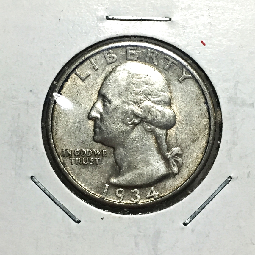 1934 Silver Washington Quarter*Better Grade | Property Room