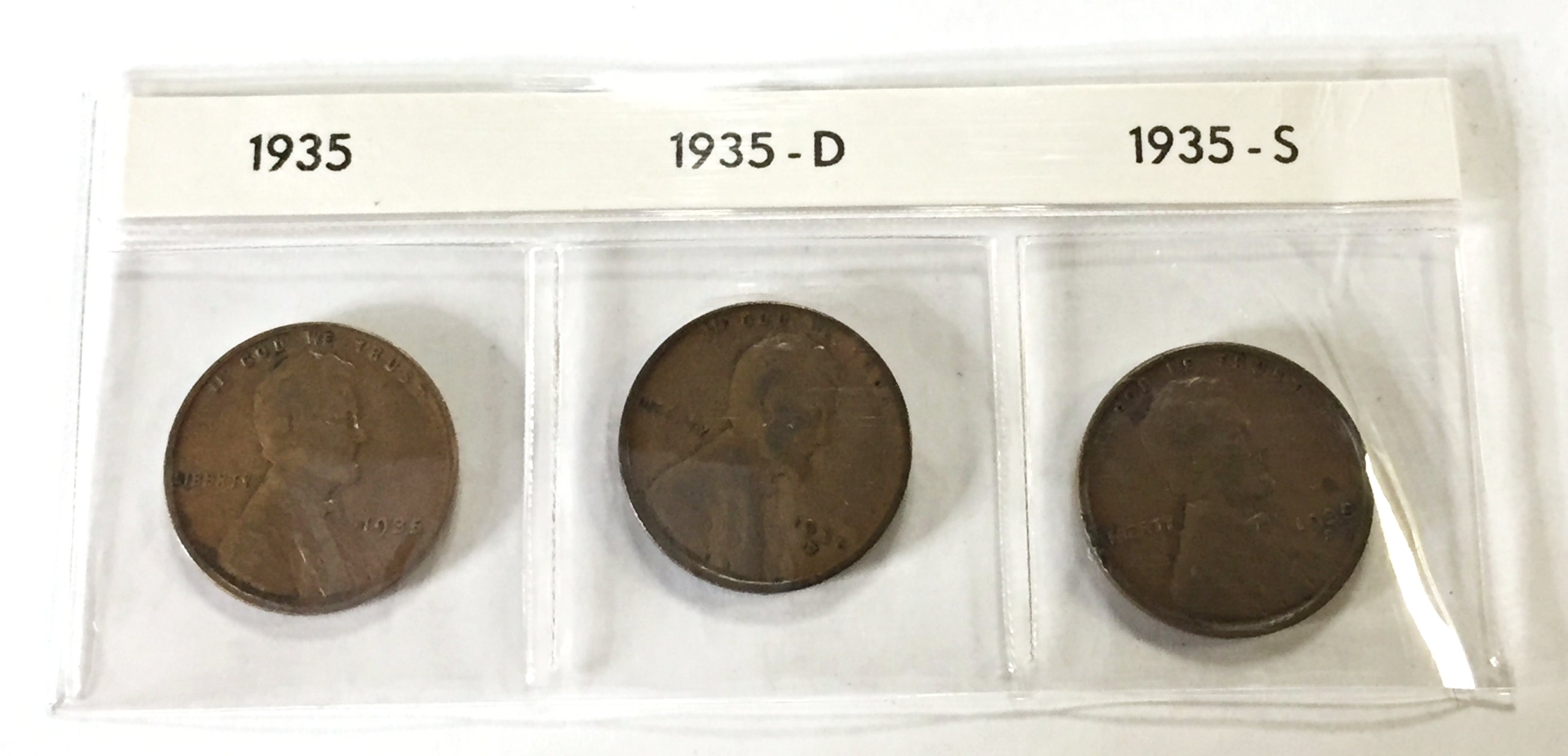 1935, 1935-D and 1935-S Lincoln Head Wheat Cents | Property Room