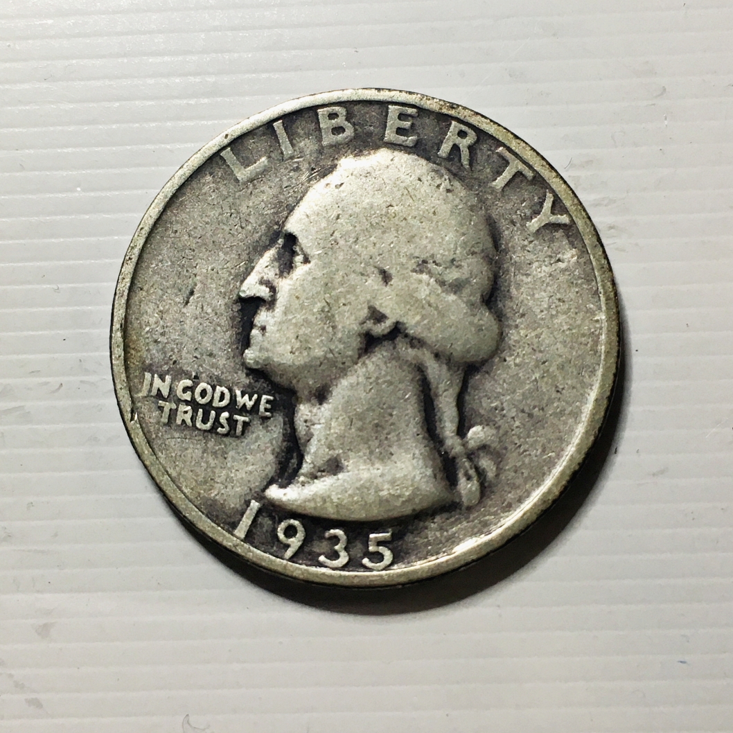 1935 Silver Washington Quarter | Property Room