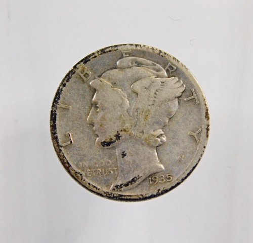 1935-S Silver Mercury Head Dime | Property Room