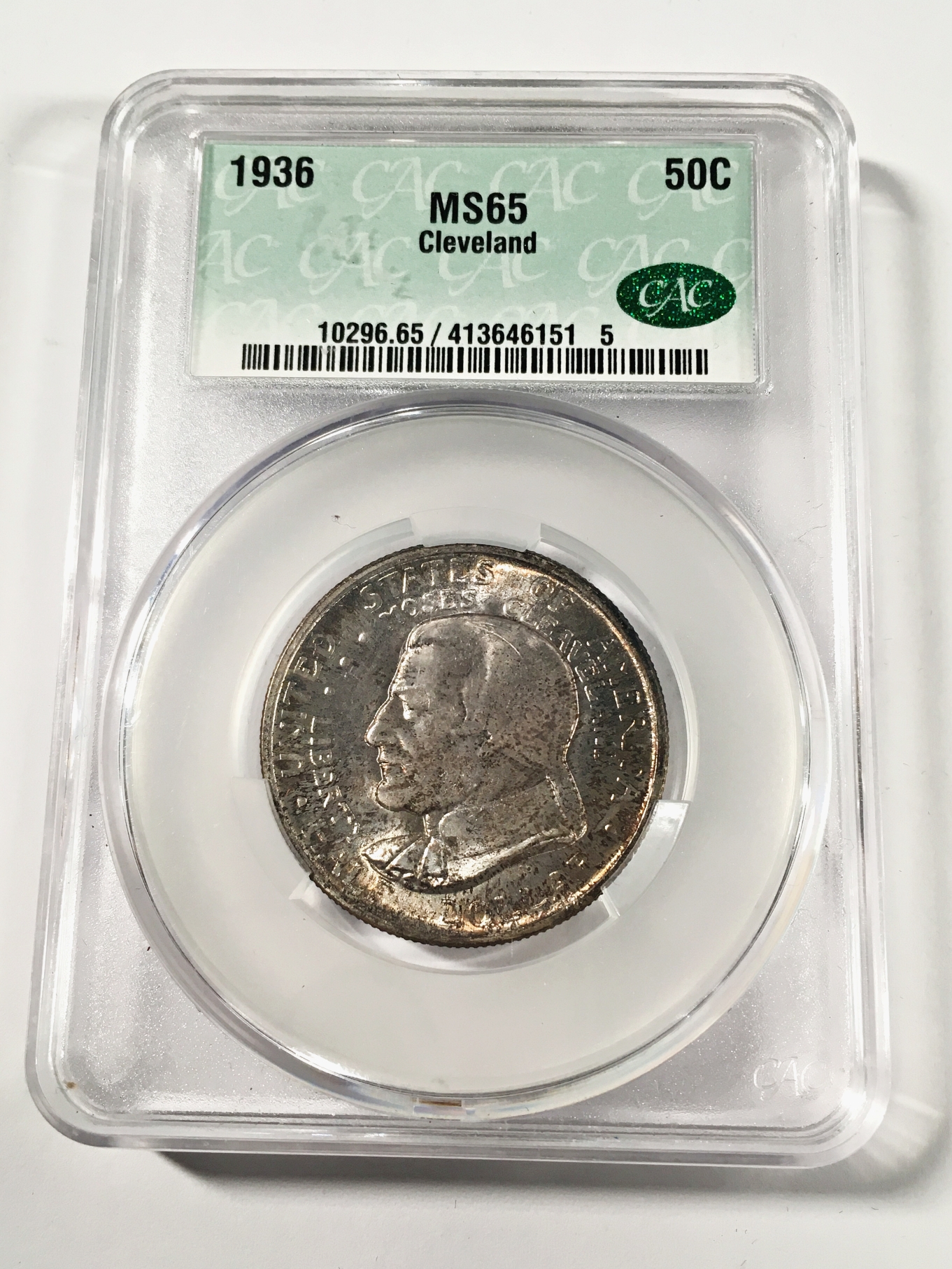 1936 Cleveland Centennial/Great Lakes Exposition Commemorative Silver ...