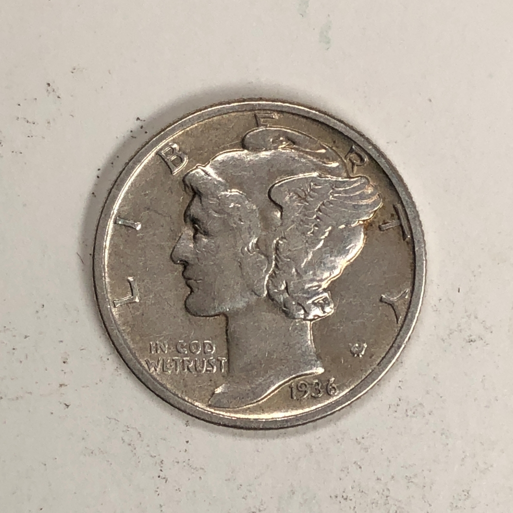 1936 Silver Mercury Dime *Complete your Set | Property Room