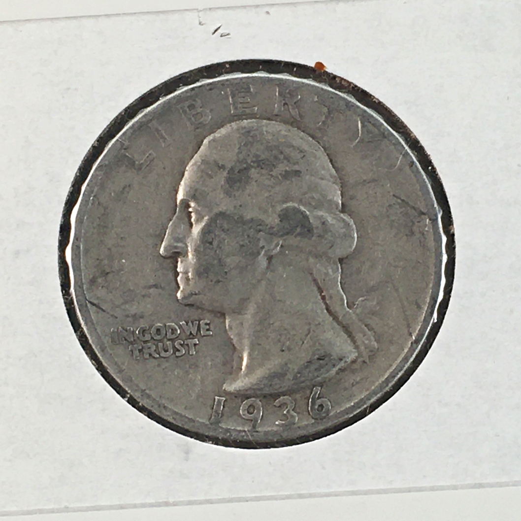 1936 Silver Washington Quarter | Property Room