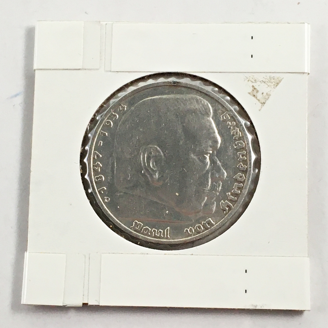 1936D Germany (third reich) Silver 5 Reichsmark Coin*High Grade ...